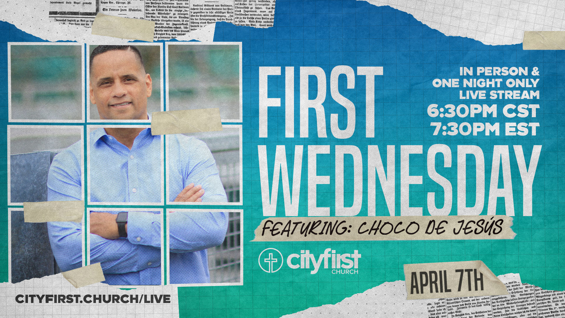 First Wednesday with Choco De Jesús - City First Church