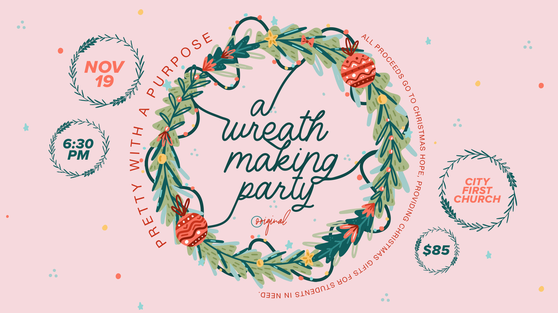A Wreath Making Party - City First Church